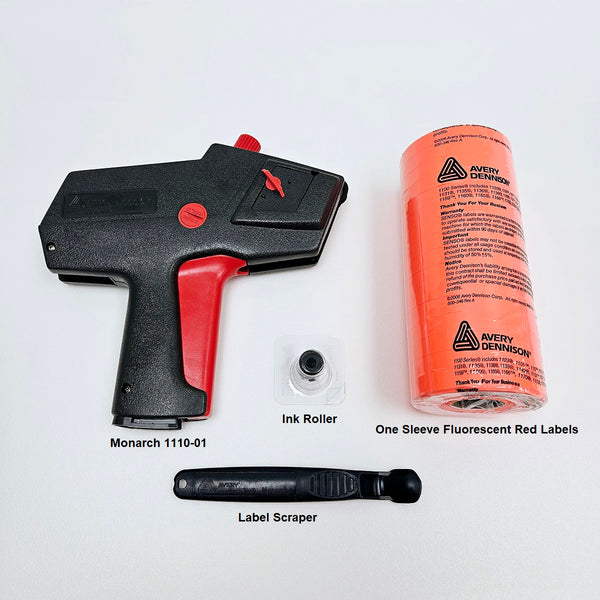 Monarch 1110-01 Pricing Gun - Includes (1) Sleeve of Fl Red Labels + L ...