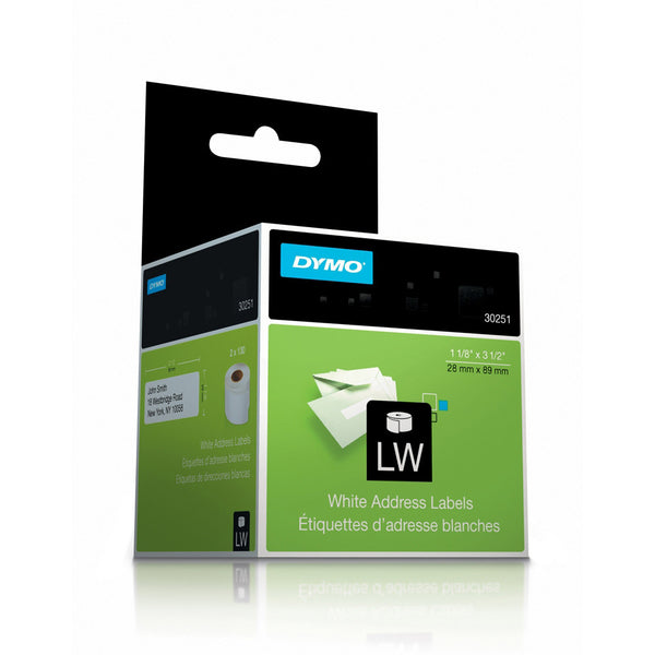 Genuine Dymo 30251 White Address Labels 1 1/8" X 3 1/2" – Image Supply