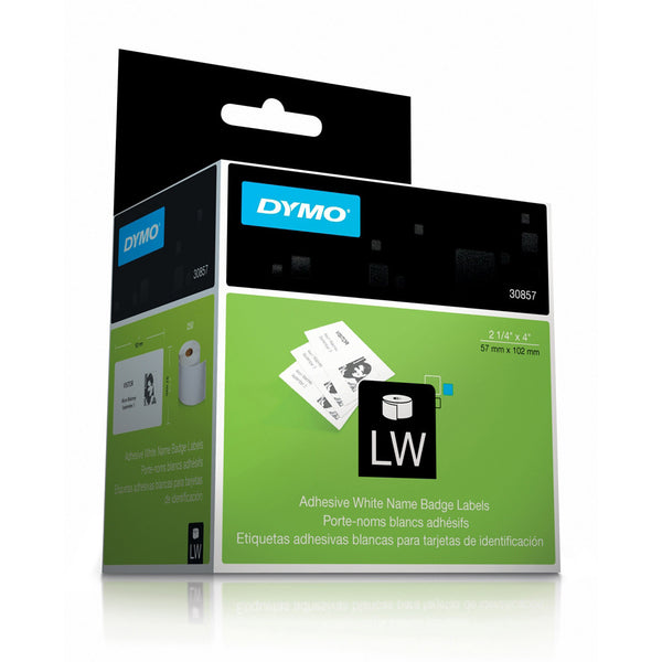 Dymo 30857 White Badge Labels 2 1/4" x 4" – Image Supply